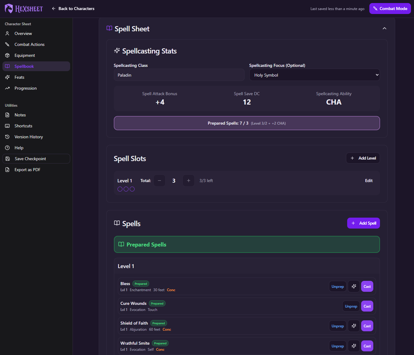 HexSheet - The Free and Easy Character Manager